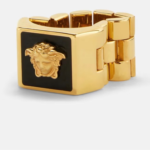 Versace | Accessories | Versace Medusa Enamel Ring | Poshmark